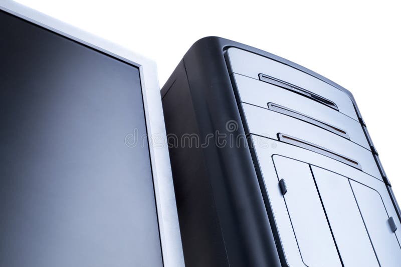 Personal Computer Isolated on the White Background Stock Image - Image ...