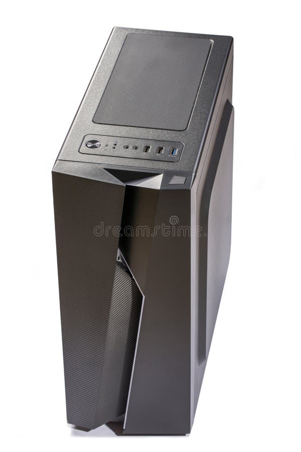 Computer Personale Moderno Isolato in Retrovisione Bianca Fotografia ...