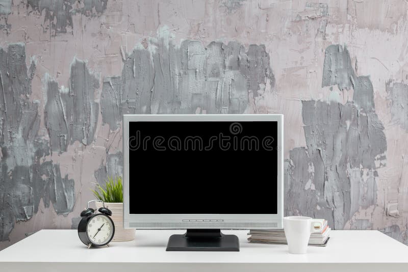Personal computer stock illustration. Illustration of black - 61749930