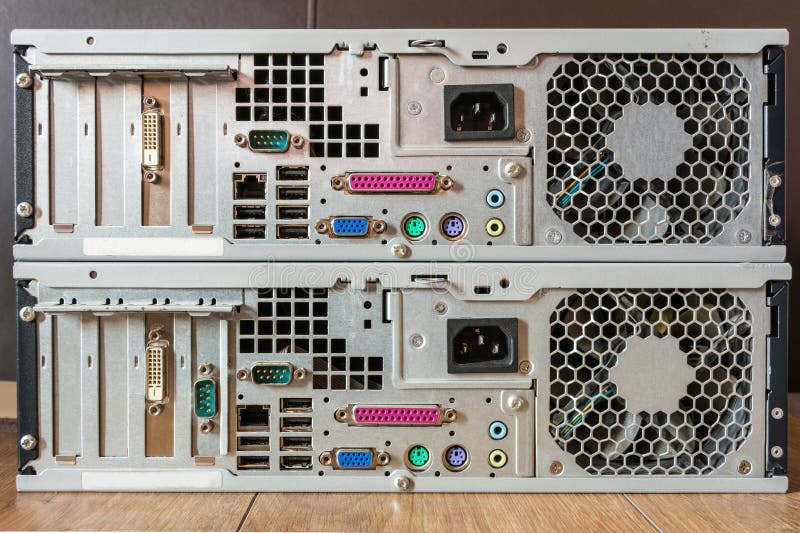 Computer Ports stock photo. Image of electronics, desktop - 8914640