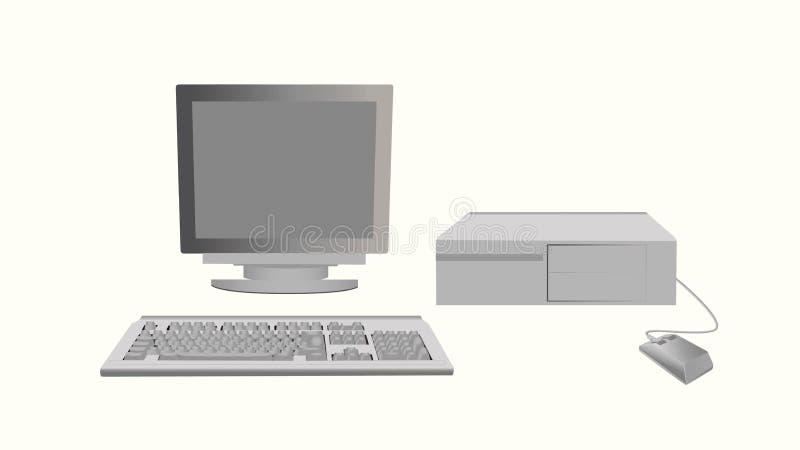 Retro outdated recorder stock vector. Illustration of monochrome ...