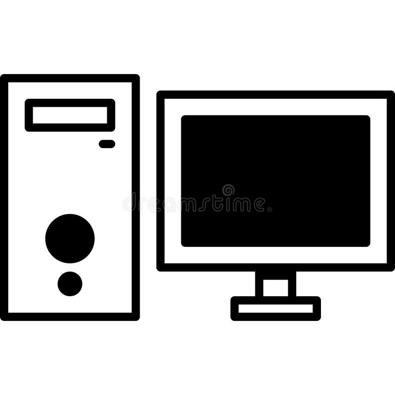 Personal Computer stock vector. Illustration of equipment - 359742677