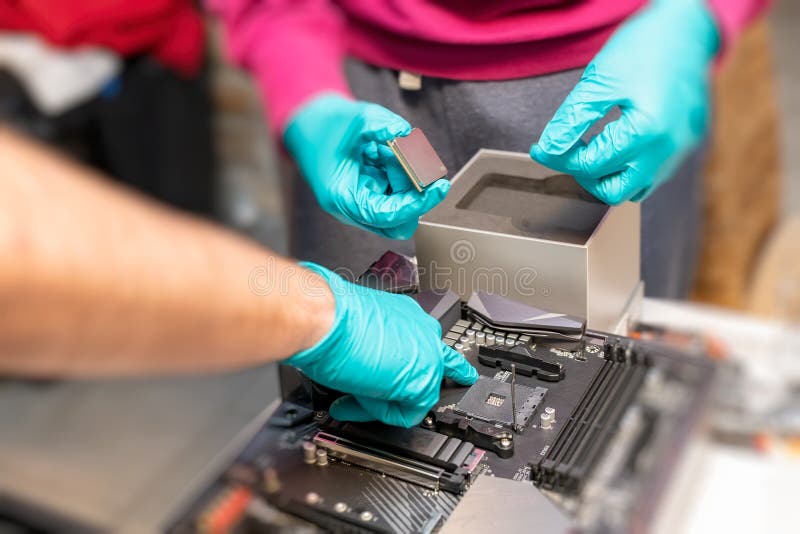 Lab Technicians in Personal Protective Equipment PPE Suit Vaccines ...
