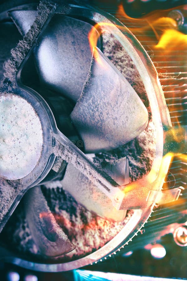 Old Computer System Unit with Dust Inside Stock Photo - Image of device ...