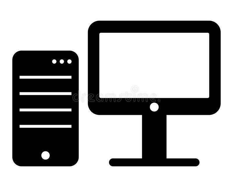 Personal Computer. Vector Pictogram. Icon. Stock Vector - Illustration ...