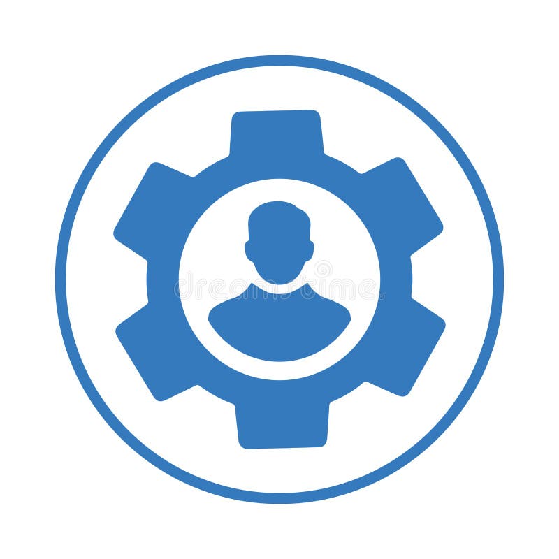 Personal, Configuration, Gear Icon. Blue Vector Sketch Stock ...
