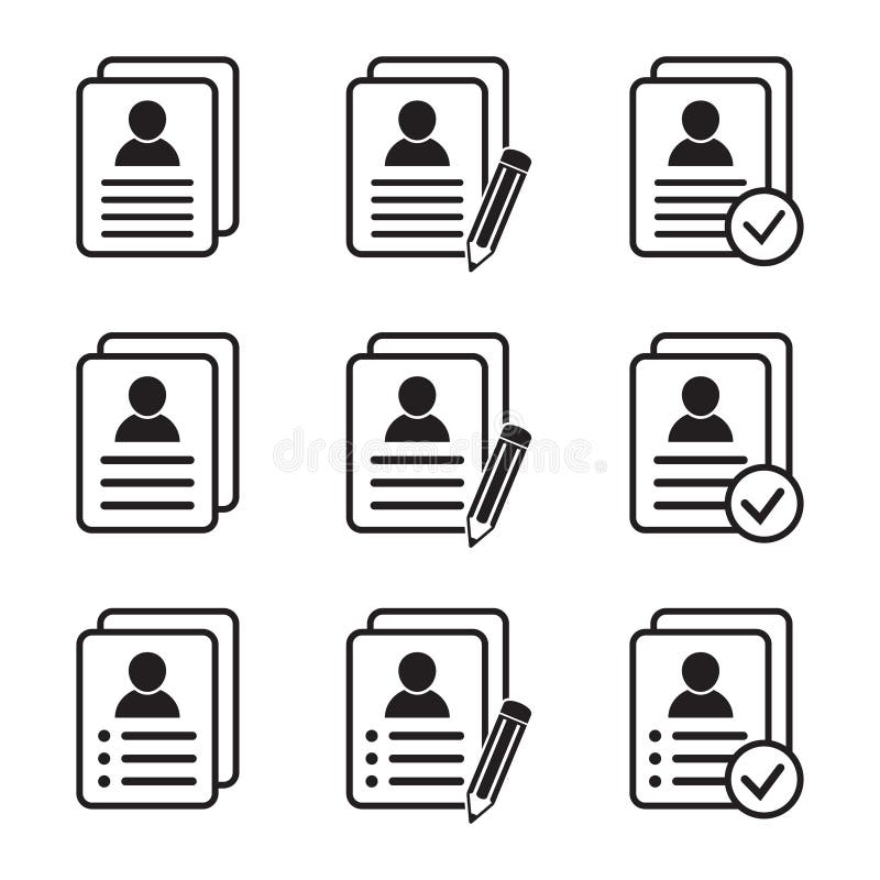 Personal Data Check Icon. Outline Personal Data Check Vector Icon for ...