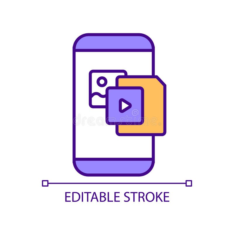 Personal Data Limitation Online Sources RGB Color Icon Stock Vector ...