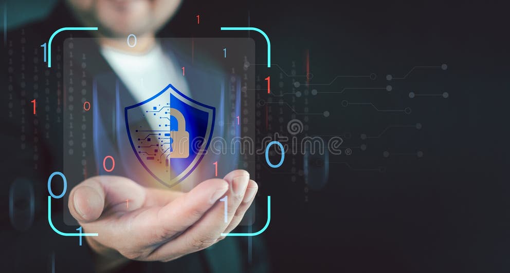 Personal Data with Privacy Network Concept. Cybersecurity and Privacy ...