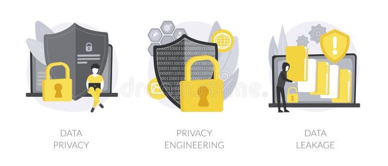 Personal Data Protection Abstract Concept Vector Illustrations. Stock ...