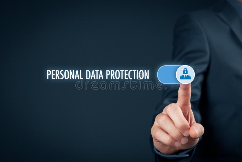 Personal Data Protection Concept Stock Image - Image of lock, security ...