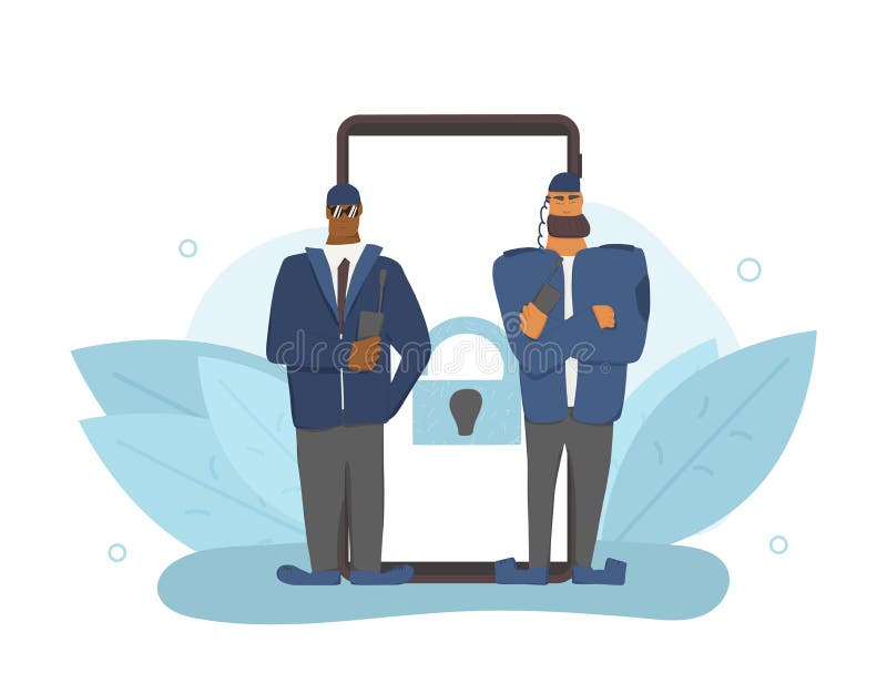 Security Guard Man Person Concept. Vector Design Stock Vector ...