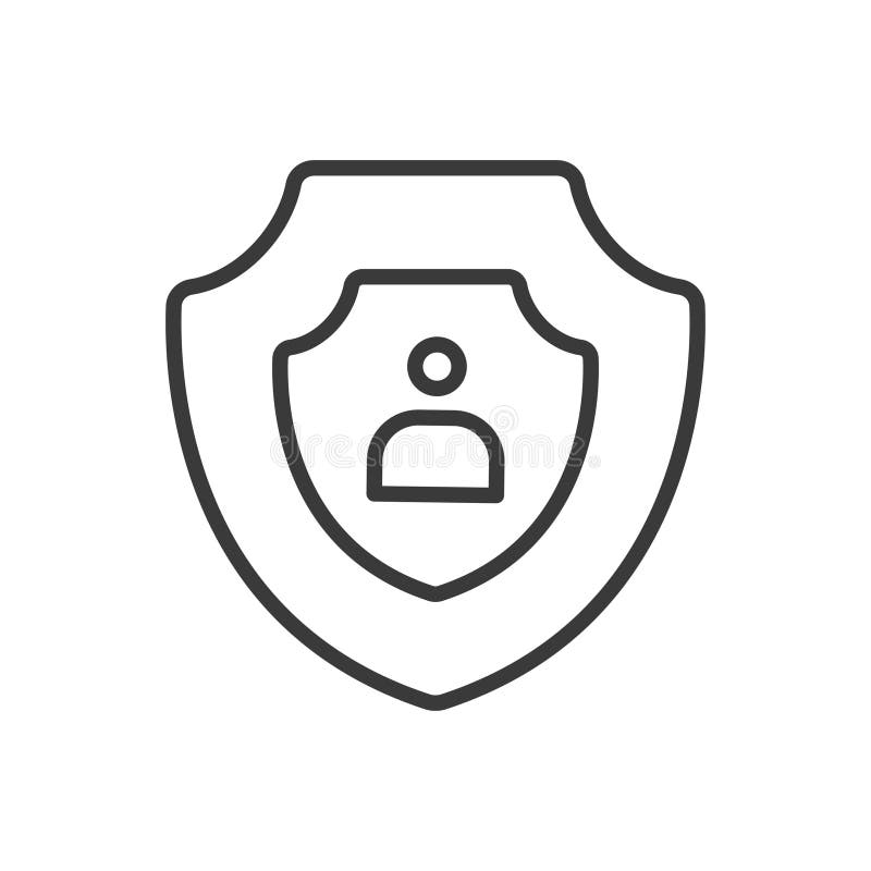 Personal Data Protection, Icon in Line Design. Personal, Data ...