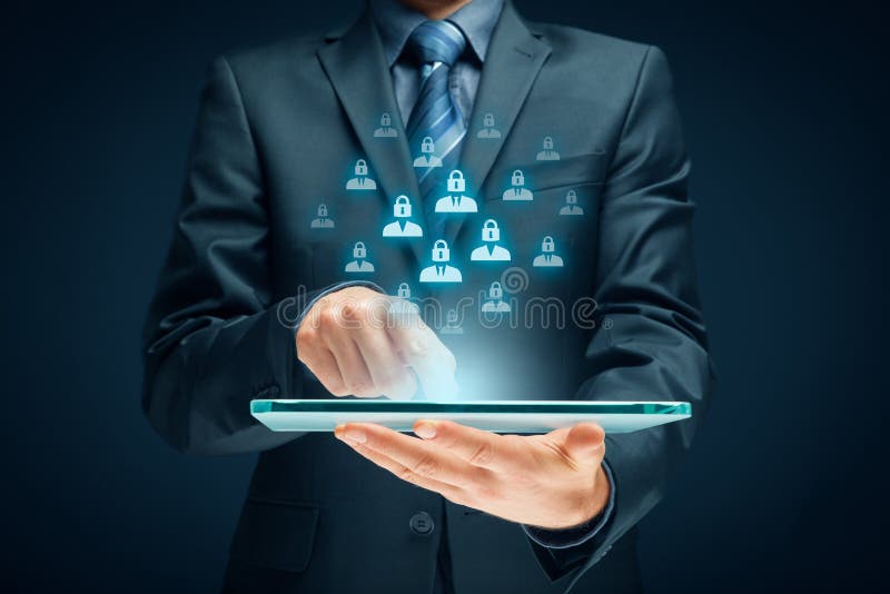 Personal Data Protection Concept Stock Image - Image of lock, security ...