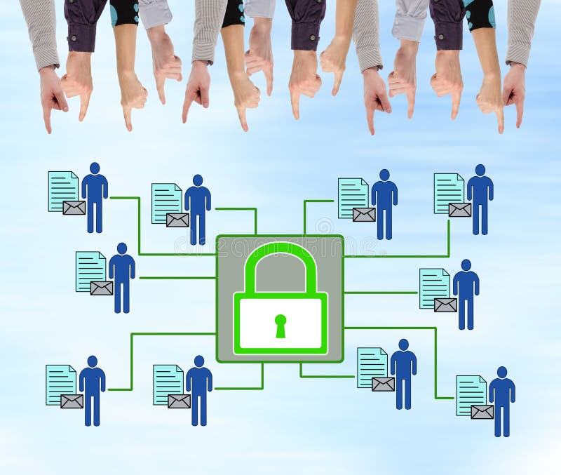 Personal Data Security Concept on a Wall Stock Image - Image of protect ...