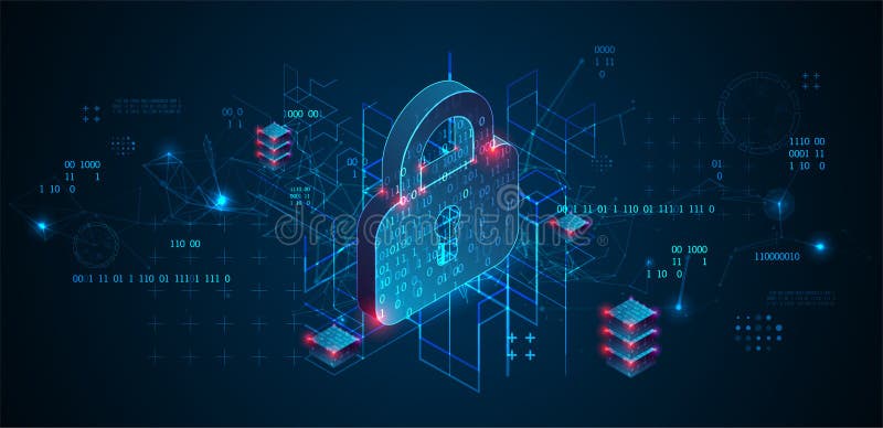 Personal Data Security Illustrates Cyber Data or Information Privacy ...