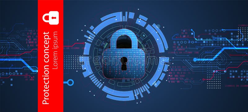 Personal Data Security Illustrates Cyber Data or Information Privacy ...