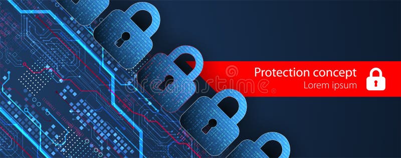 Personal Data Security Illustrates Cyber Data or Information Privacy ...