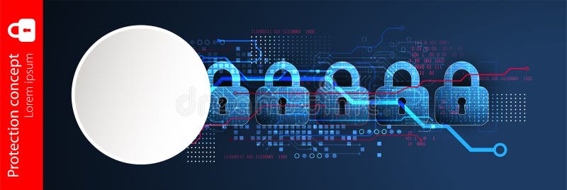 Personal Data Security Illustrates Cyber Data or Information Privacy ...