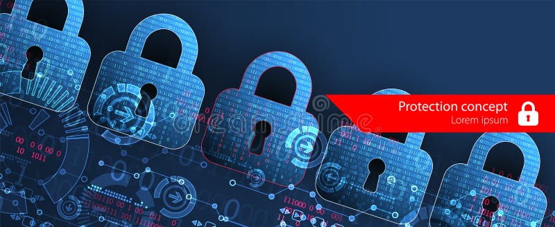 Personal Data Security Illustrates Cyber Data or Information Privacy ...