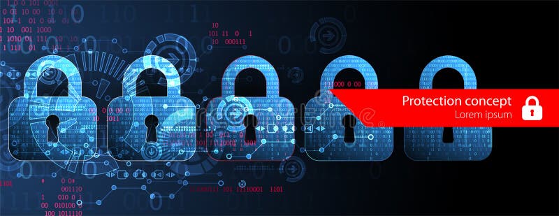 Personal Data Security Illustrates Cyber Data or Information Privacy ...