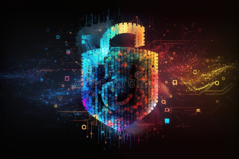 Personal Data Security Illustrates Cyber Data or Information Privacy ...