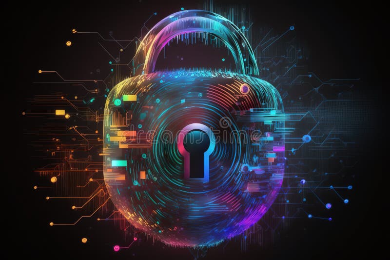 Personal Data Security Illustrates Cyber Data or Information Privacy ...