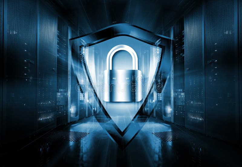 Personal Data Security Illustrates Cyber Data Security or Information ...