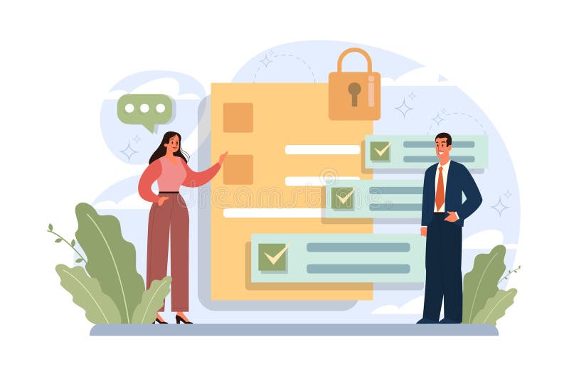 Personal Data Security. Information Privacy and Confidentiality Stock ...