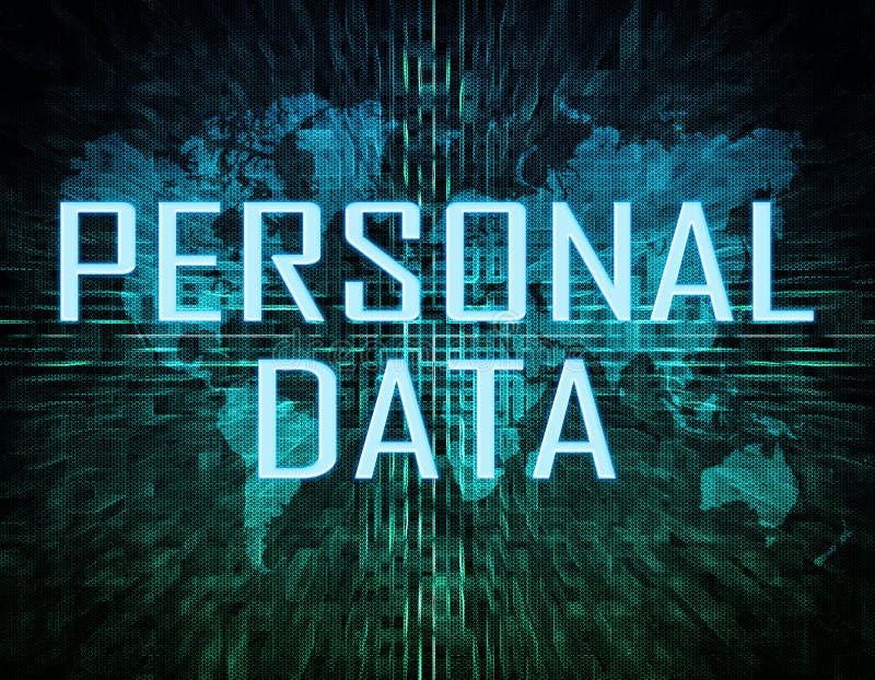 Personal Data stock illustration. Illustration of internet - 41491417