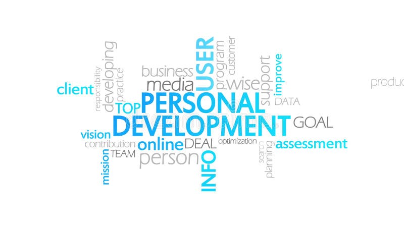 Personal Development, Animated Typography Stock Video - Video of ...