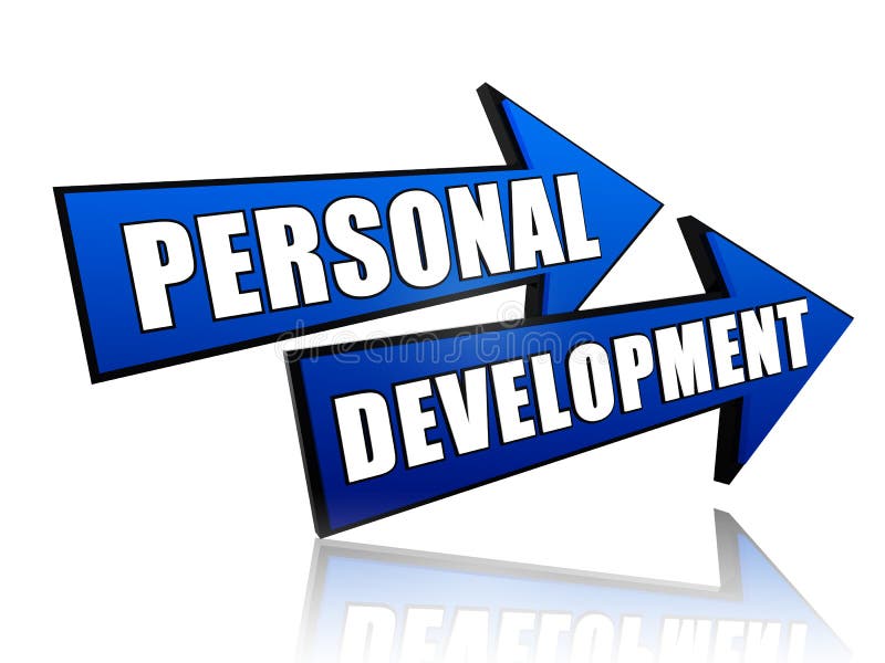 Personal Development in Arrows Stock Illustration - Illustration of ...