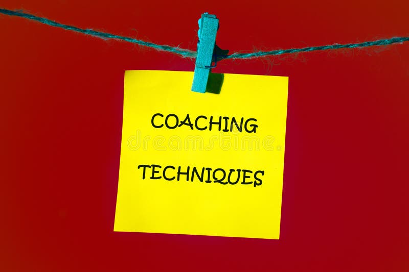 Personal Development Concept. COACHING TECHNIQUES Words on a Piece of ...