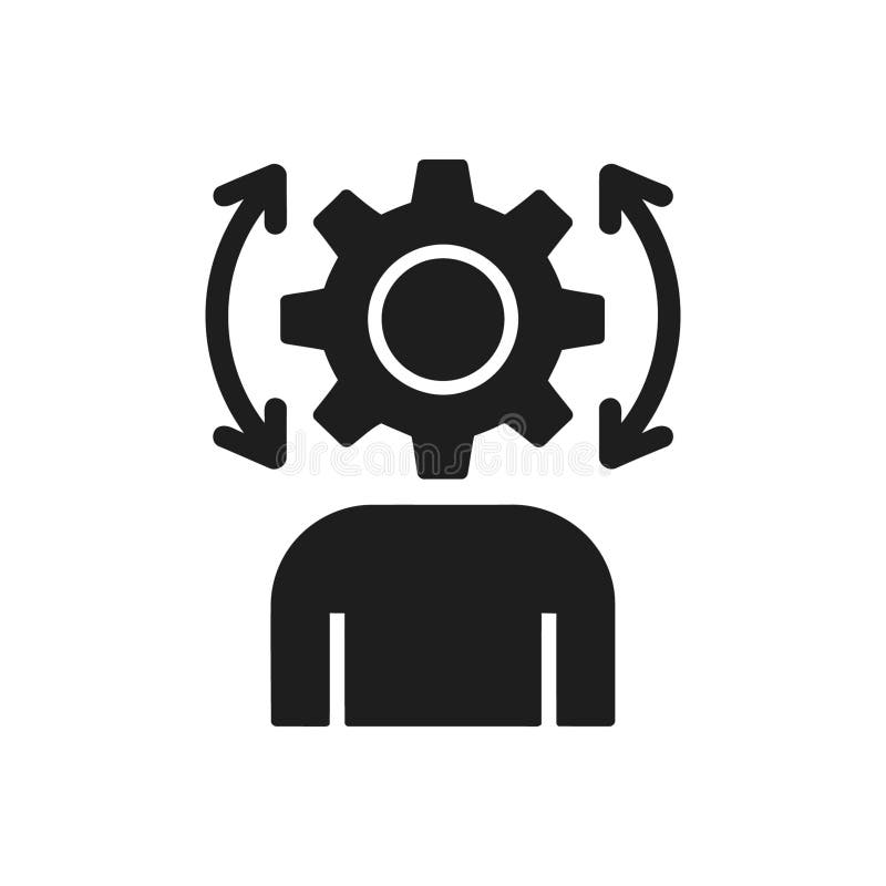 Personal Development Gear Icon Stock Vector - Illustration of gear ...