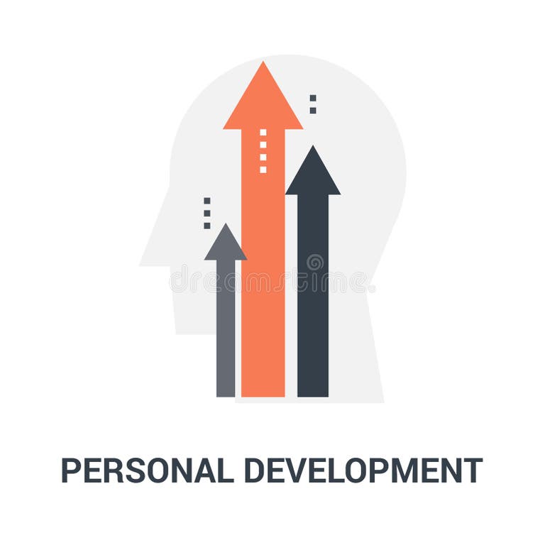 Personal Development Icon Concept Stock Illustration - Illustration of ...