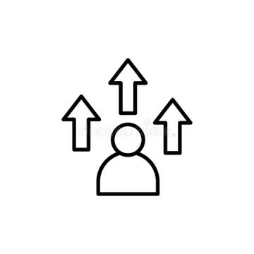 Personal Development Icon Thin Line Art Isolated Stock Vector ...