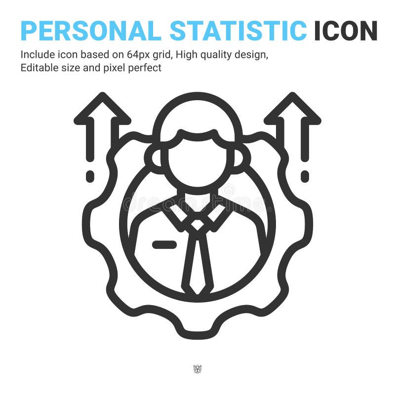 Key Person Icon Vector with Flat Color Style Isolated on White ...