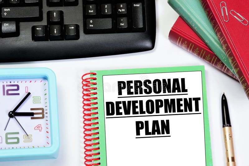 Personal Development Plan. the Inscription in the Work Pad Stock Image ...