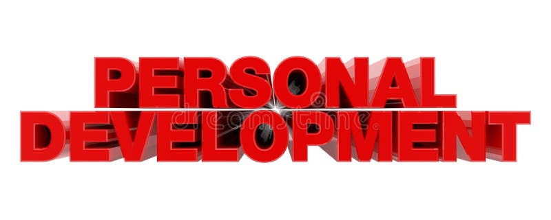 PERSONAL GROWTH Word on White Background 3d Rendering Stock ...