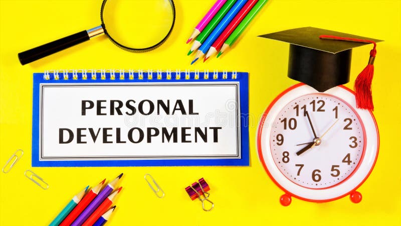Personal Development-writing Text on a Business and Education Planning ...