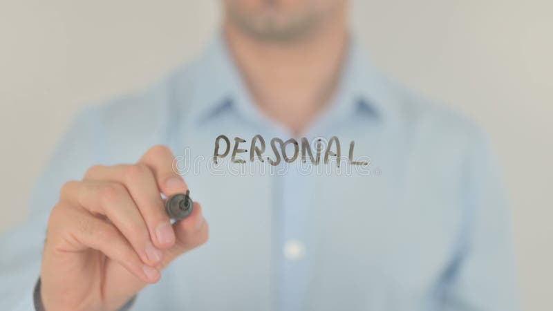 Personal Development, Writing on Transparent Screen Stock Footage ...