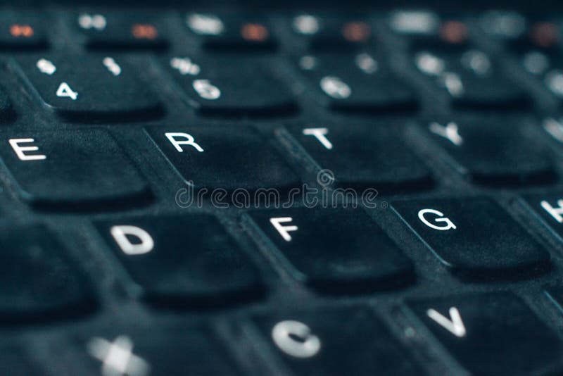 Personal Device, Keyboard of Personal Computer Close Up Stock Image ...