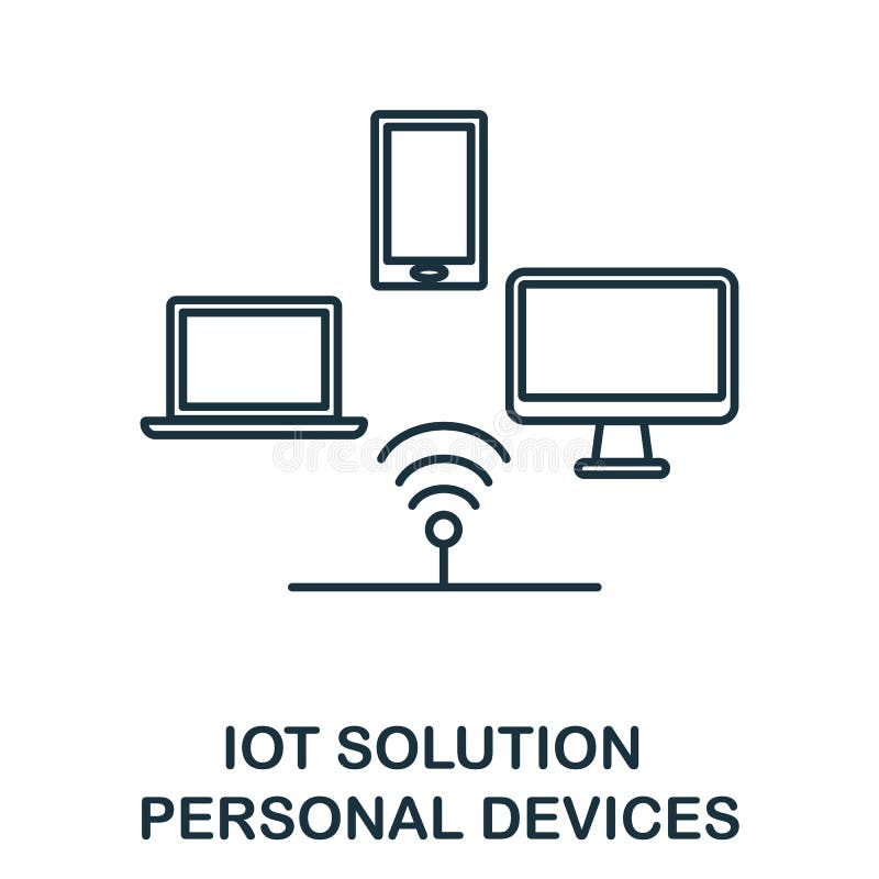 Personal Devices Icon. Line Element from Iot Solution Collection ...