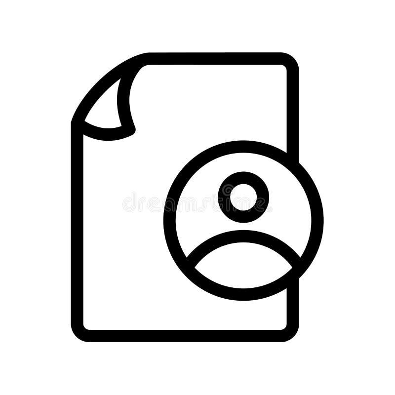 Personal Document File Paper Page Account User Single Isolated Icon ...
