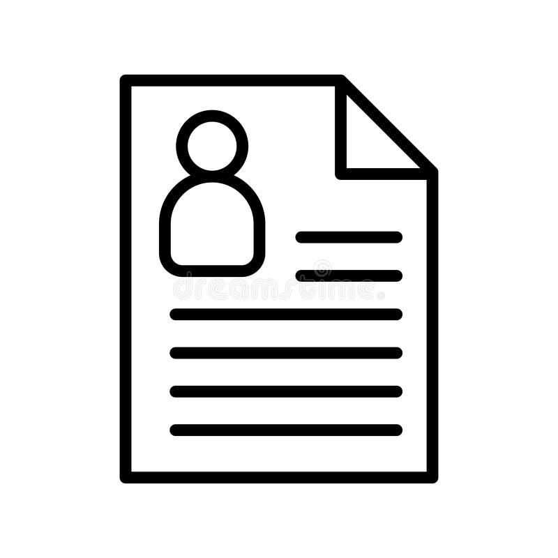 Personal documents icon stock vector. Illustration of icon - 338280287