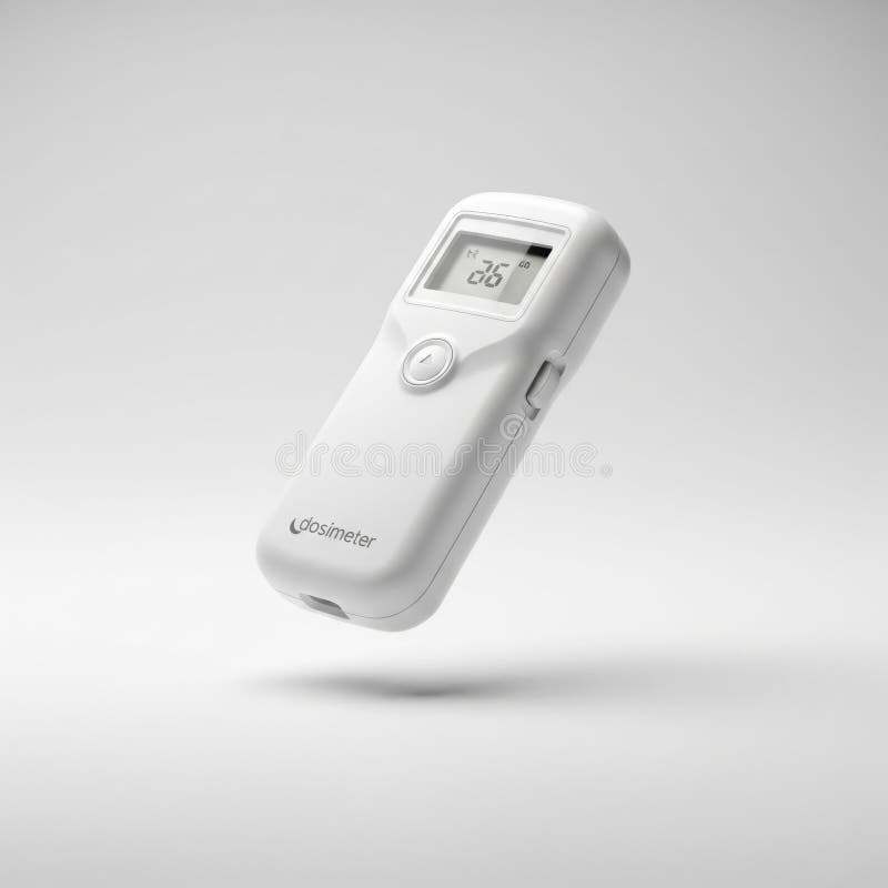 Personal Dosimeter Device (white Stock Image - Illustration of ...