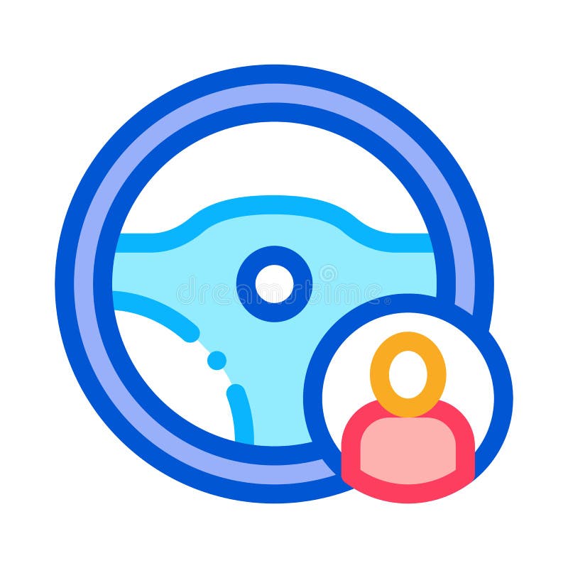 Personal Driver Icon Vector Outline Illustration Stock Vector ...