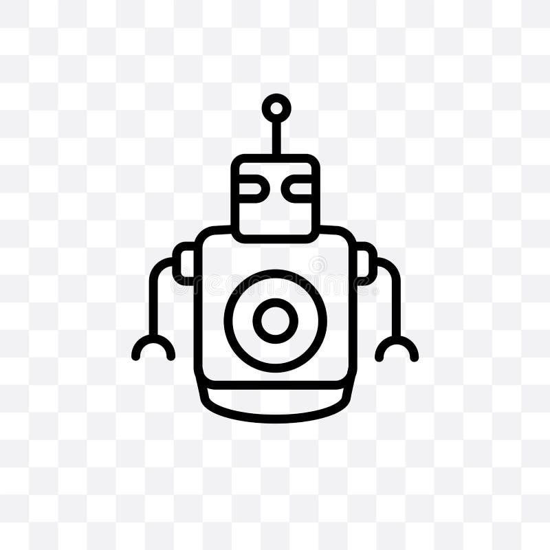 Robot Assistant Transparent Icon. Robot Assistant Symbol Design Stock ...