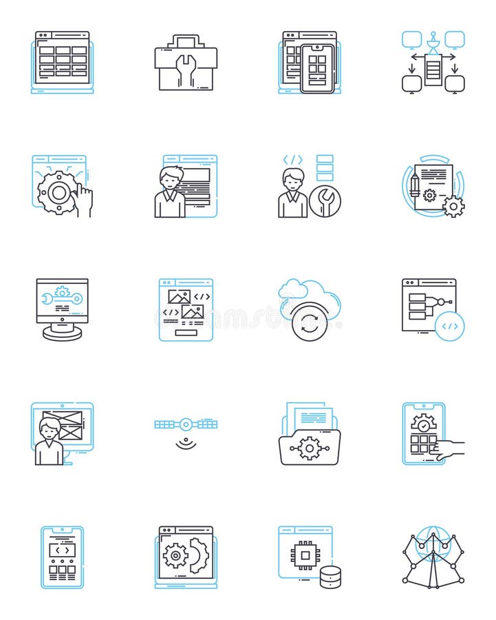 Personal Enrichment Linear Icons Set. Growth, Learning, Self ...