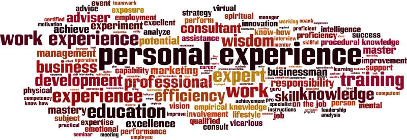 Work experience word cloud stock vector. Illustration of physical ...